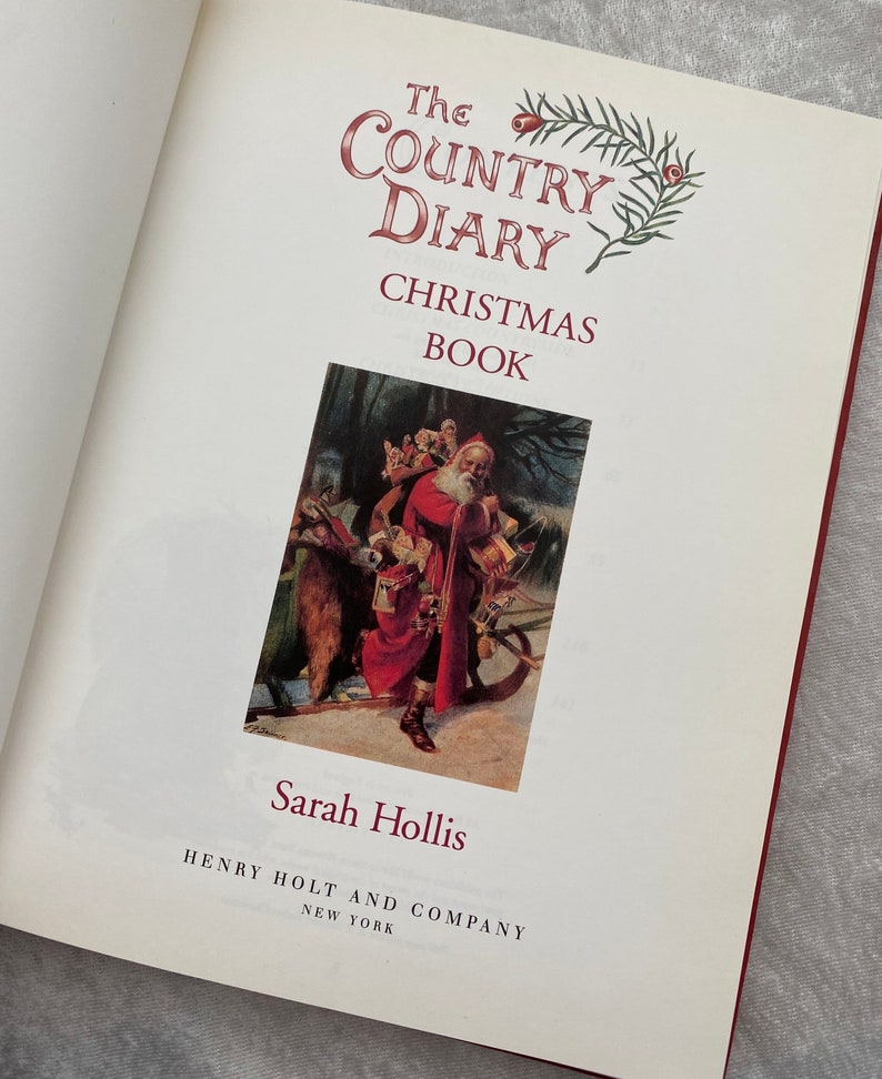 The Country Diary Christmas Book- Hardcover/used - Etsy