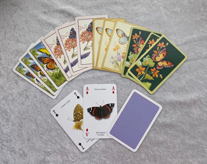 15 Assortment of Butterfly Playing Cards - Etsy