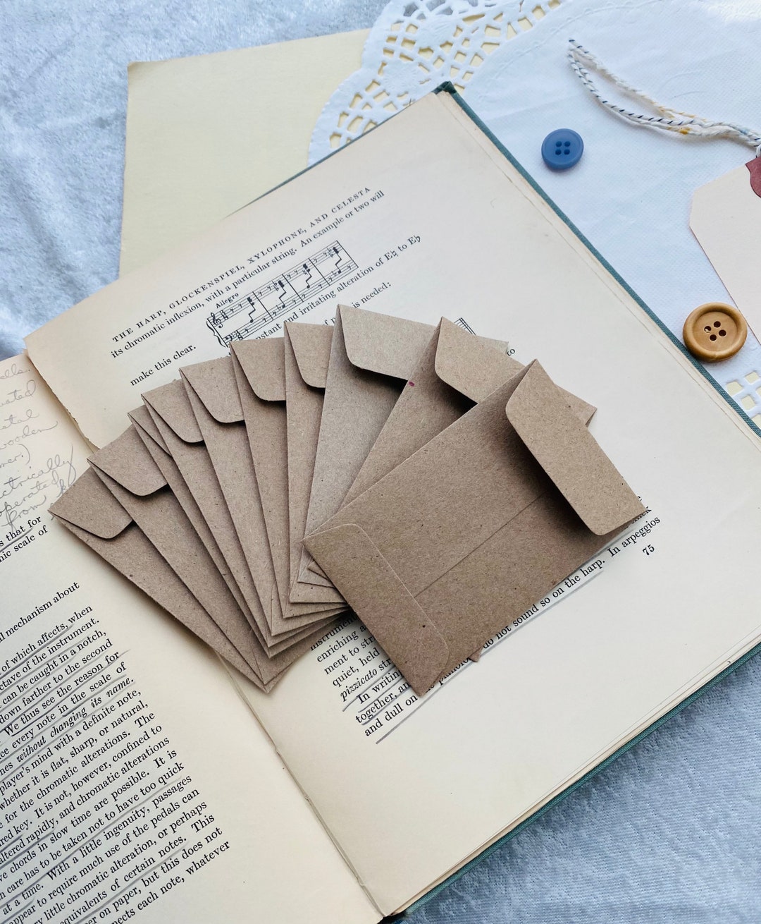 10 Small Coin Envelopes in Colors - Etsy