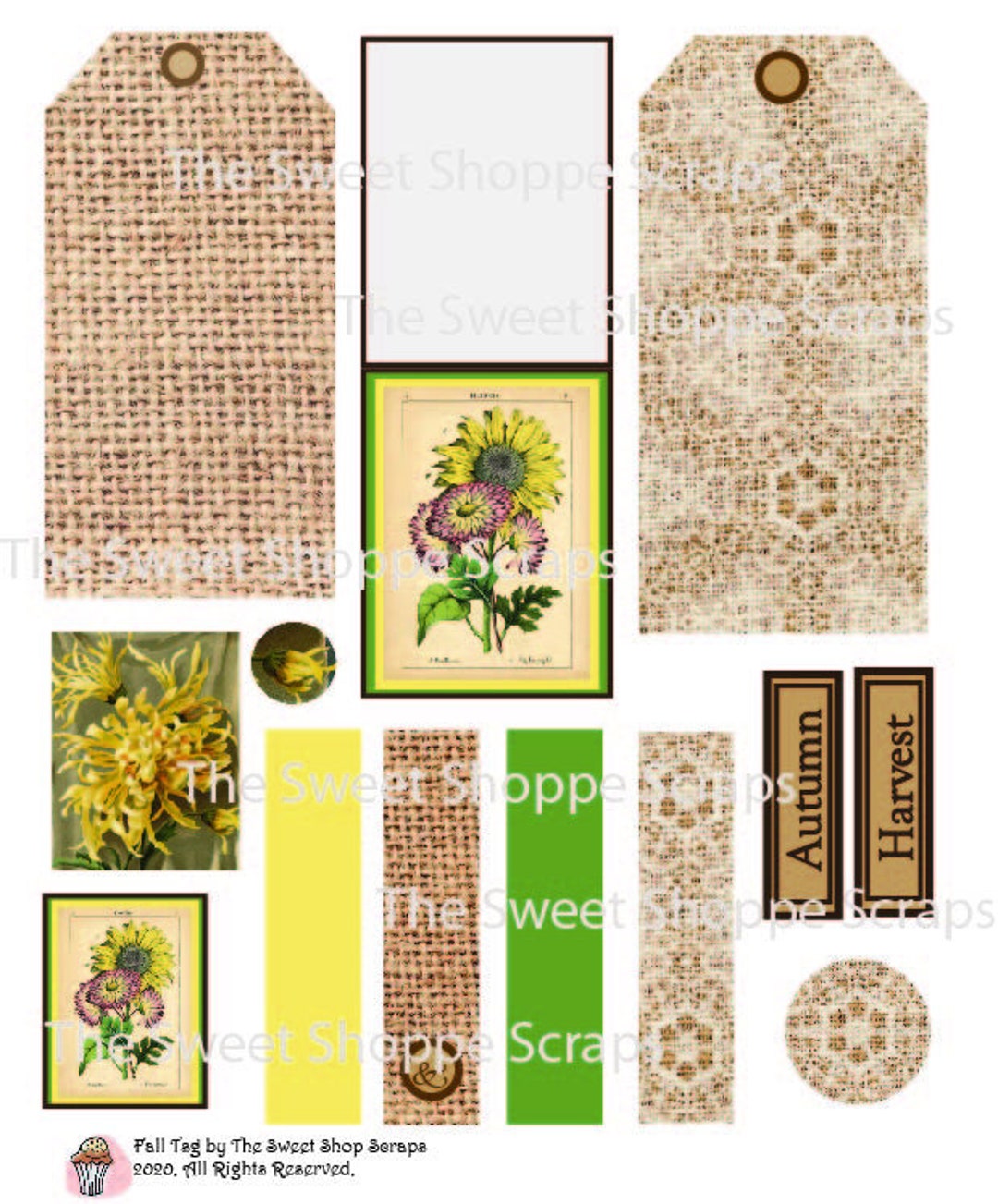 Fall Tag Kit- Digital Download - Etsy