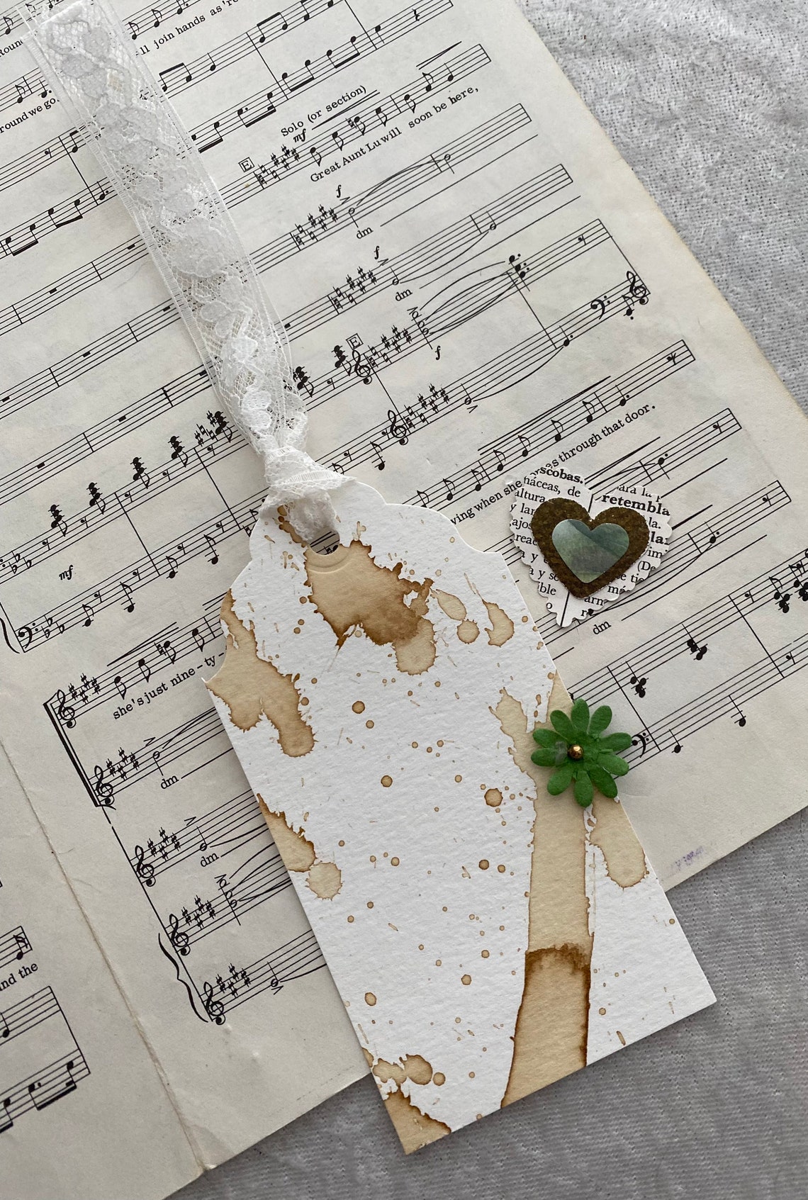 9 Coffee Dyed Handmade Tags - Etsy