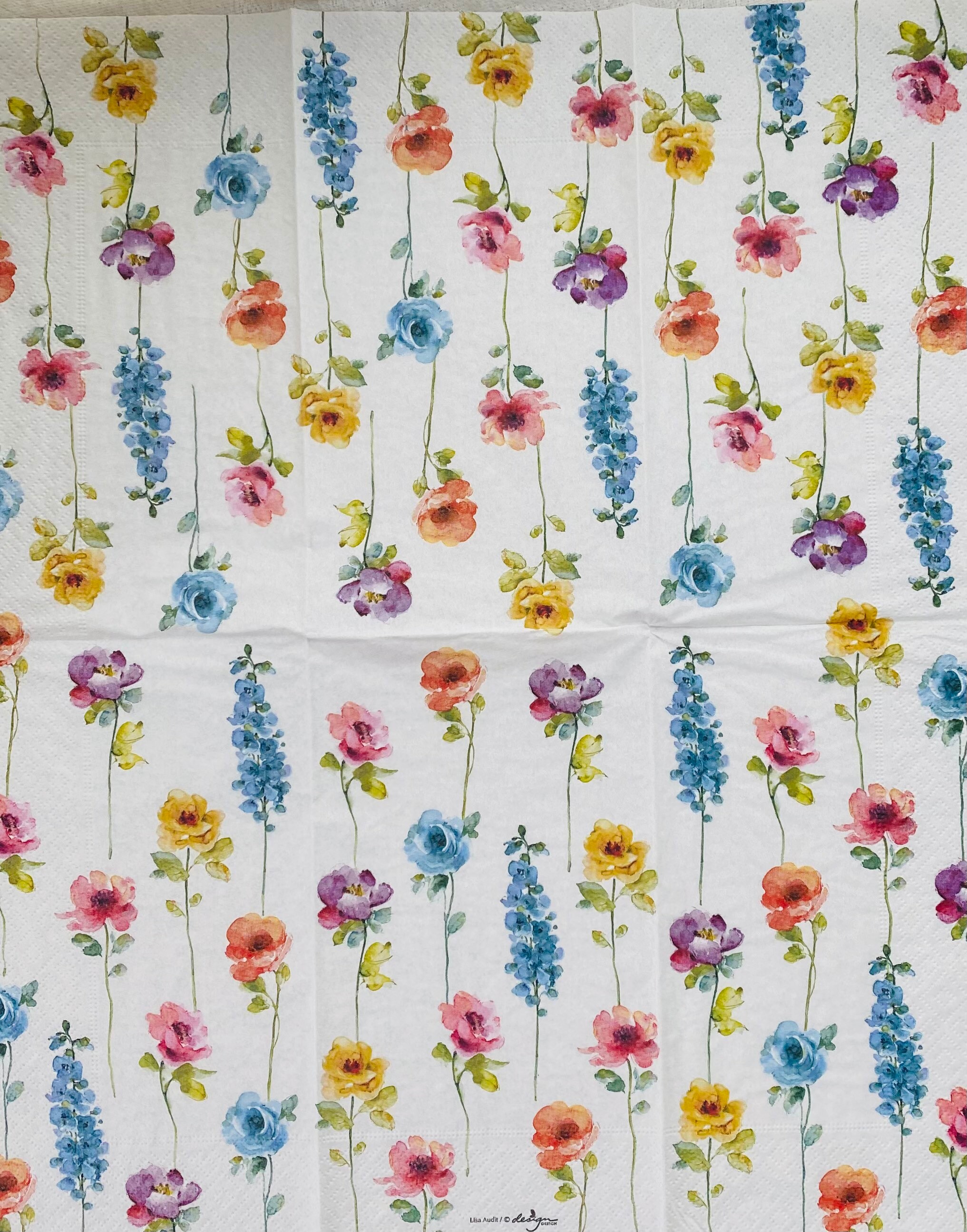 6 Paper Spring Themed Napkins for Crafting and Decoupage - Etsy