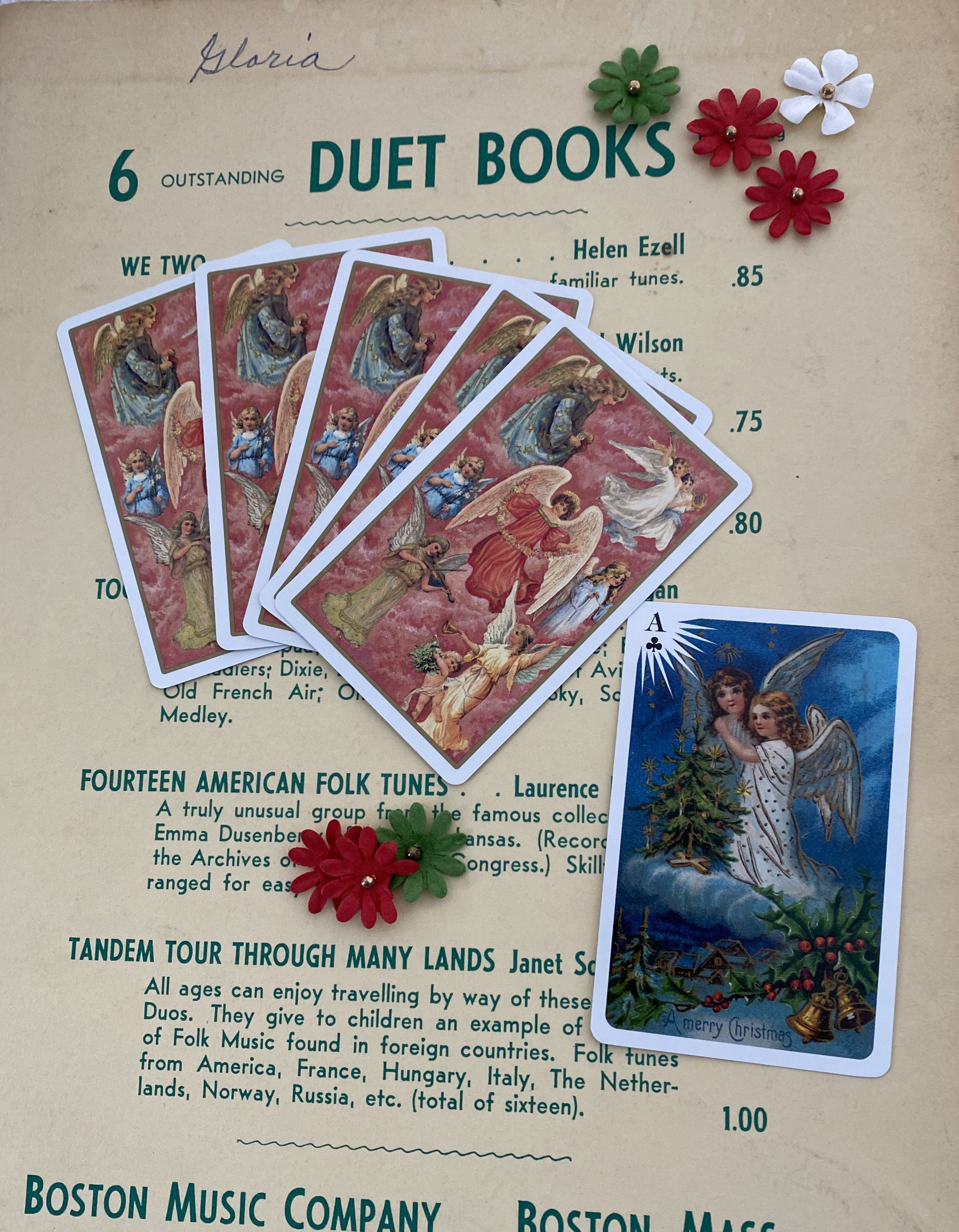 Set of 6 Angel playing cards | Etsy