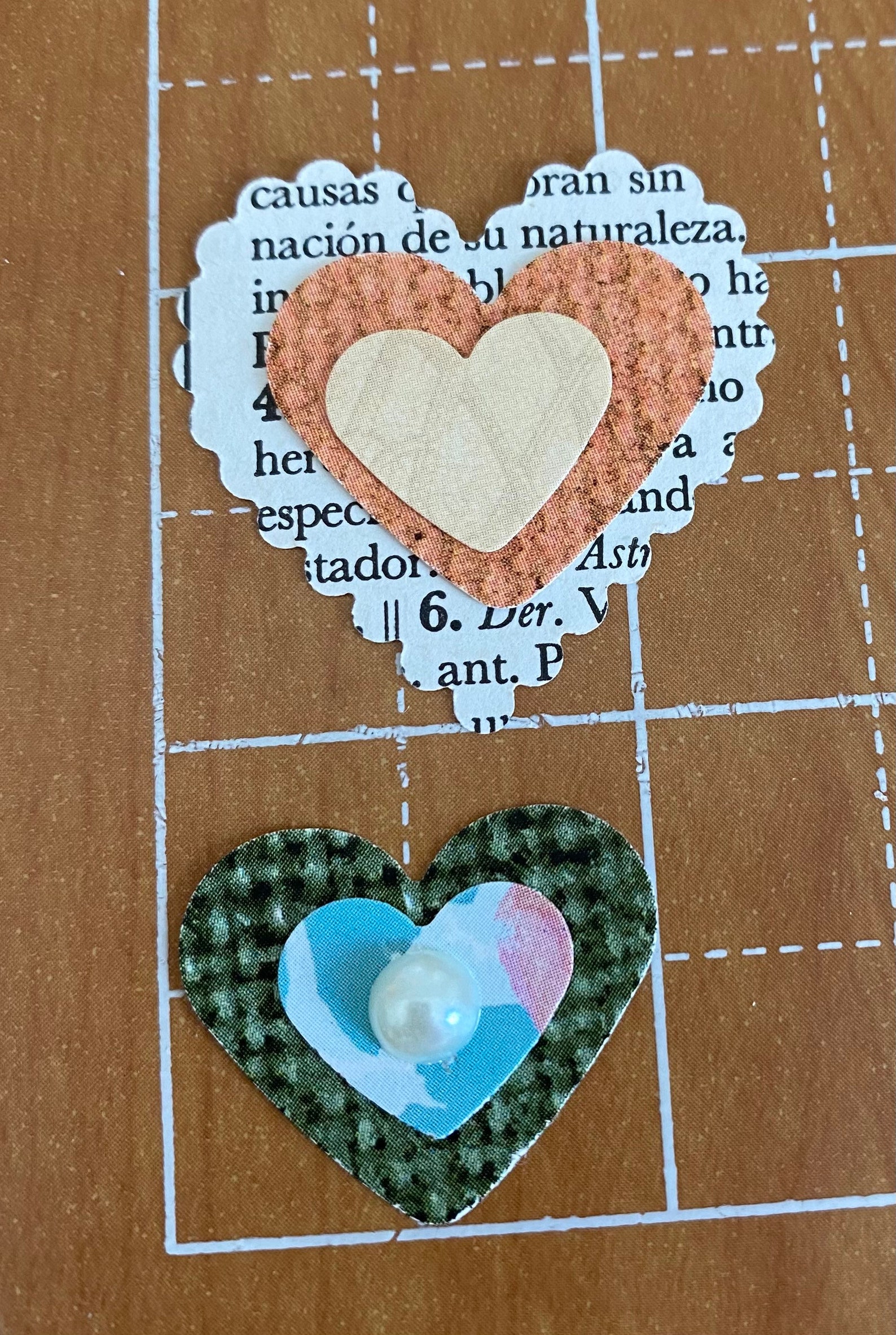 24 Paper Heart Embellishments | Etsy
