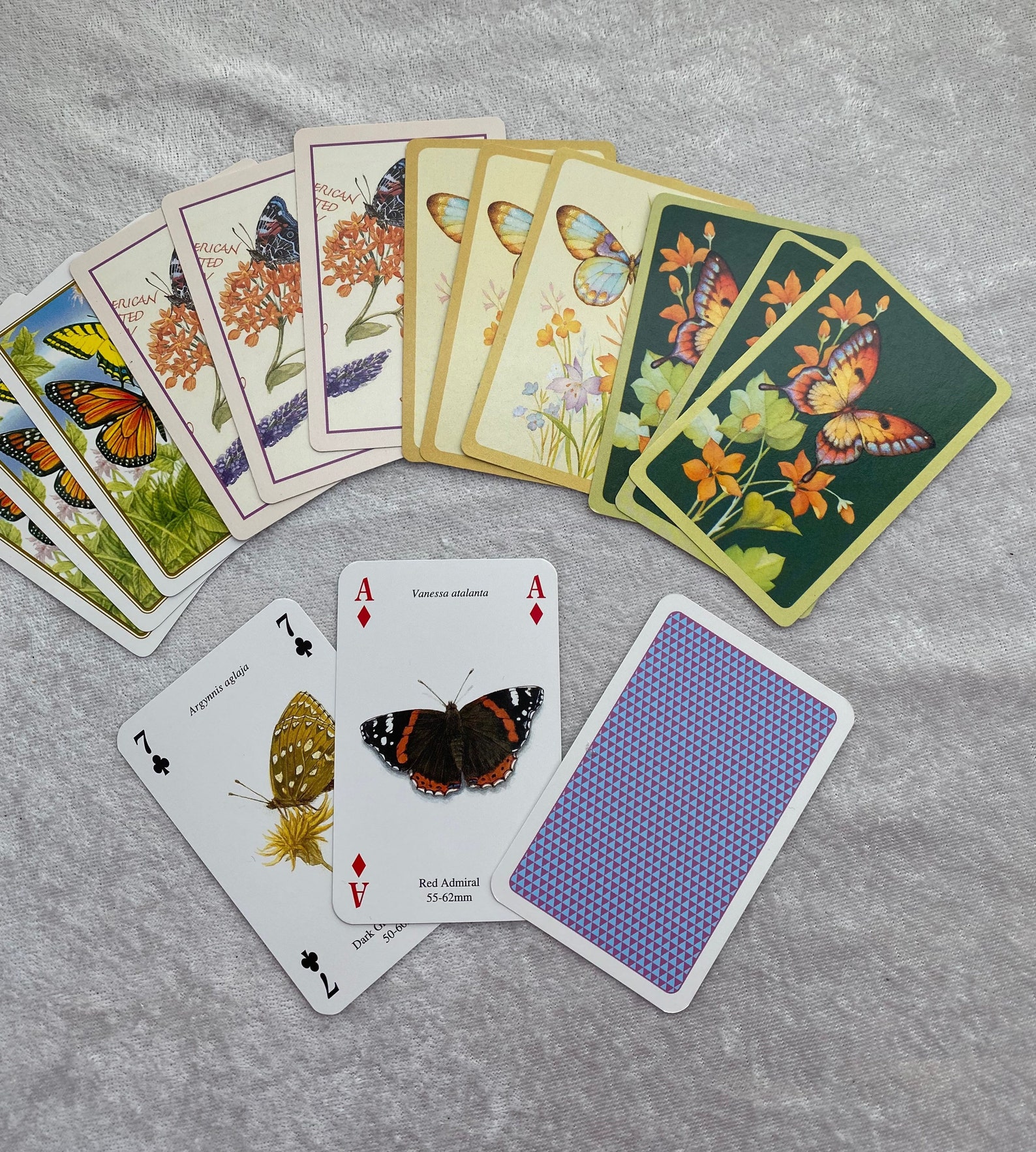 15 Assortment of Butterfly Playing Cards - Etsy
