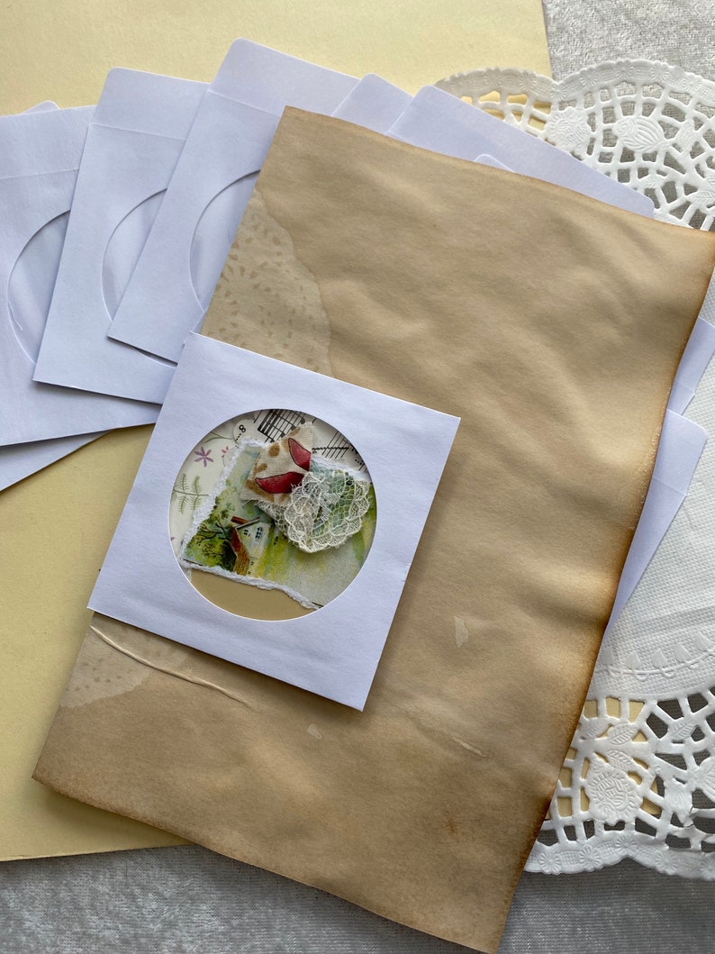 10 Mini CD Envelopes - Etsy