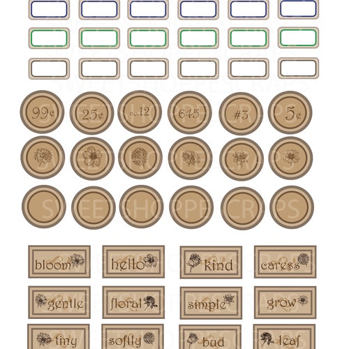 Pretty Labels Digital Download - Etsy
