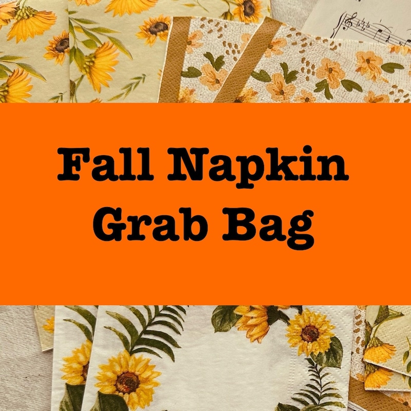 Fall Paper Napkin Bundle - Etsy