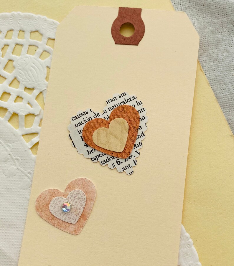 24 Paper Heart Embellishments - Etsy