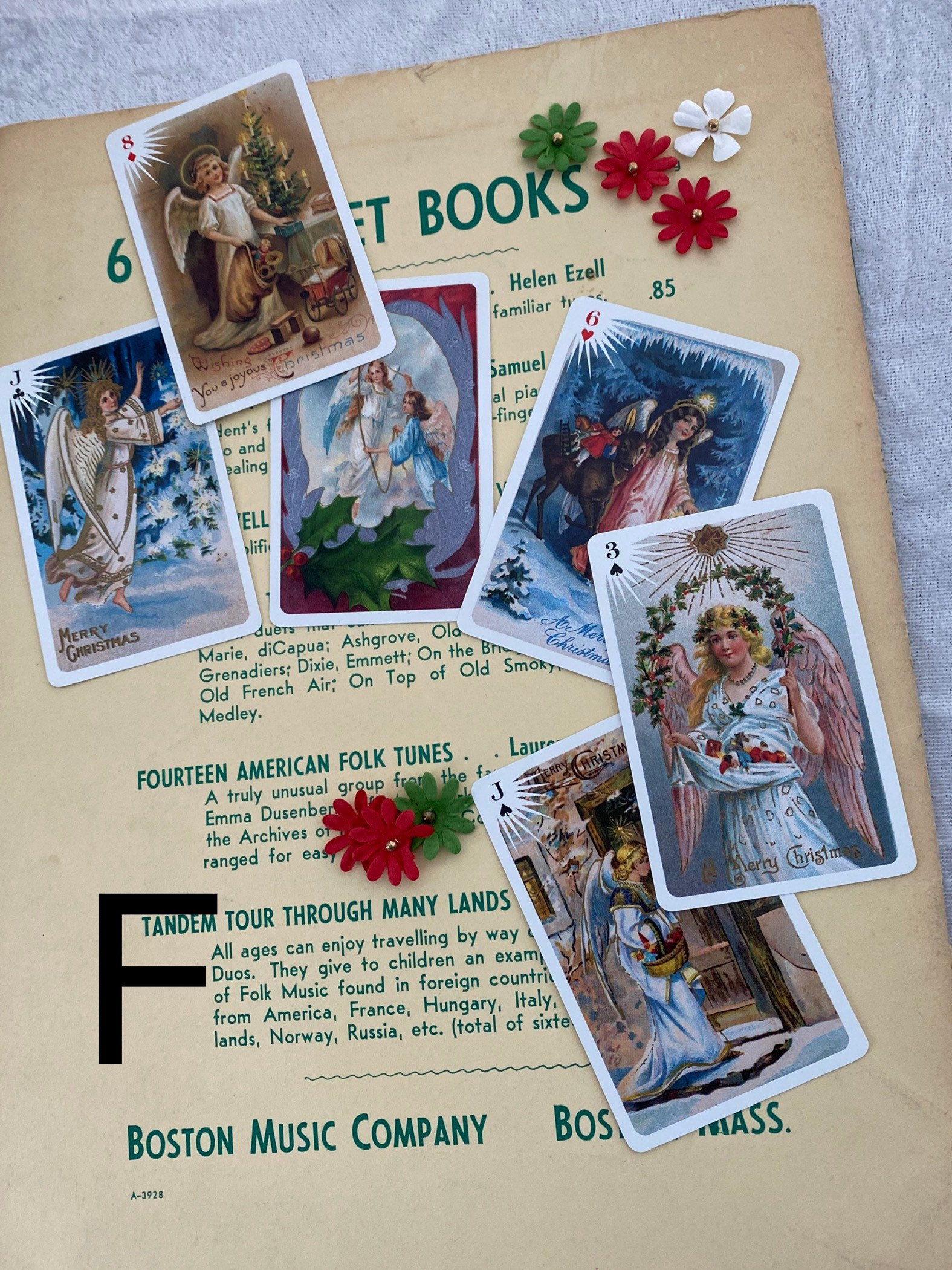 Set of 6 Angel playing cards | Etsy