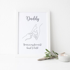 Gift for Daddy, Personalised Daddy Print, Custom Dad Print, Gift for ...