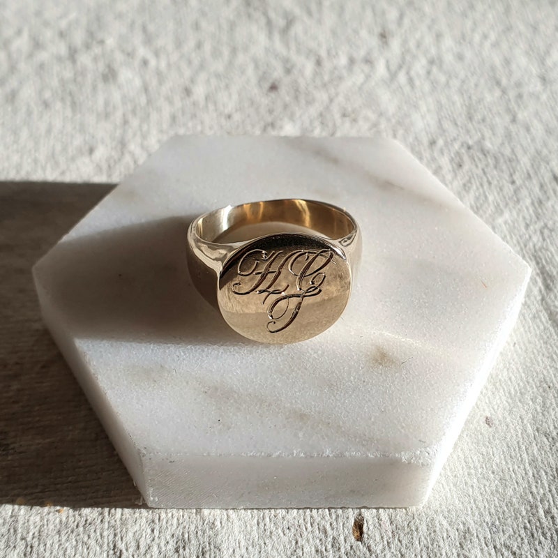 Large Signet Ring - Etsy Australia
