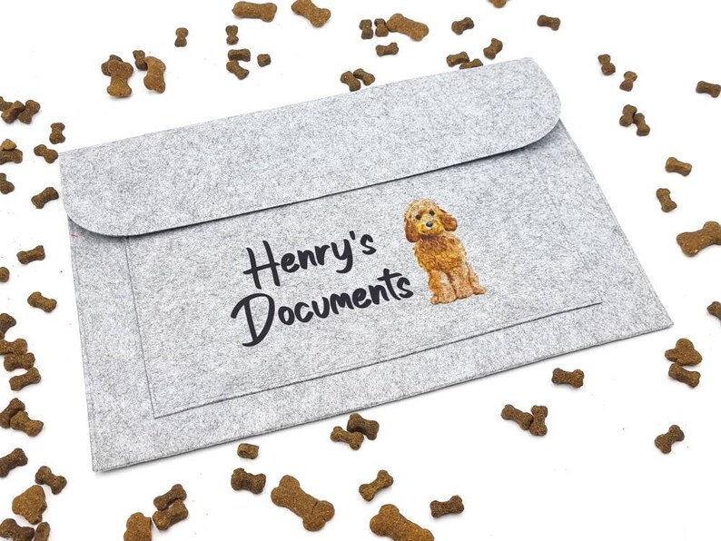 Personalised Pet Folder, Dog Documents Folder, Doggie Vet Papers ...