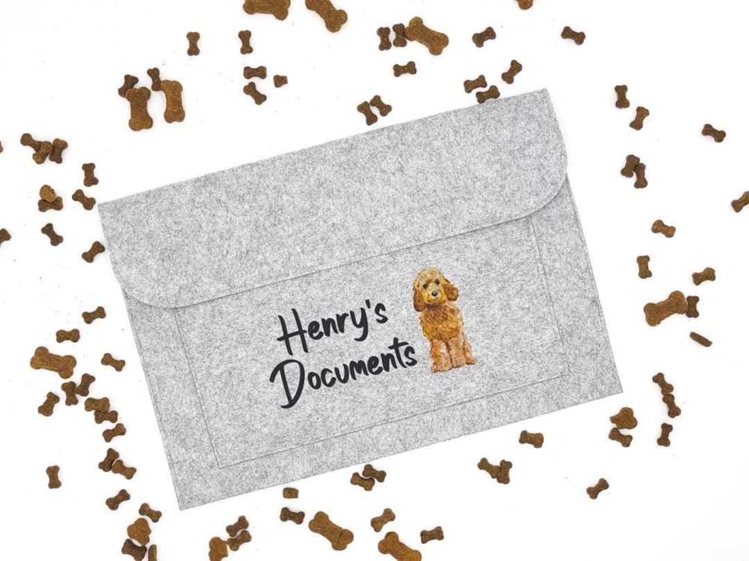 Personalised Pet Folder, Dog Documents Folder, Doggie Vet Papers ...