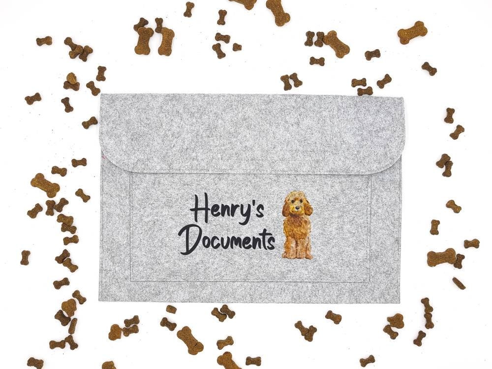 Personalised Pet Folder, Dog Documents Folder, Doggie Vet Papers ...