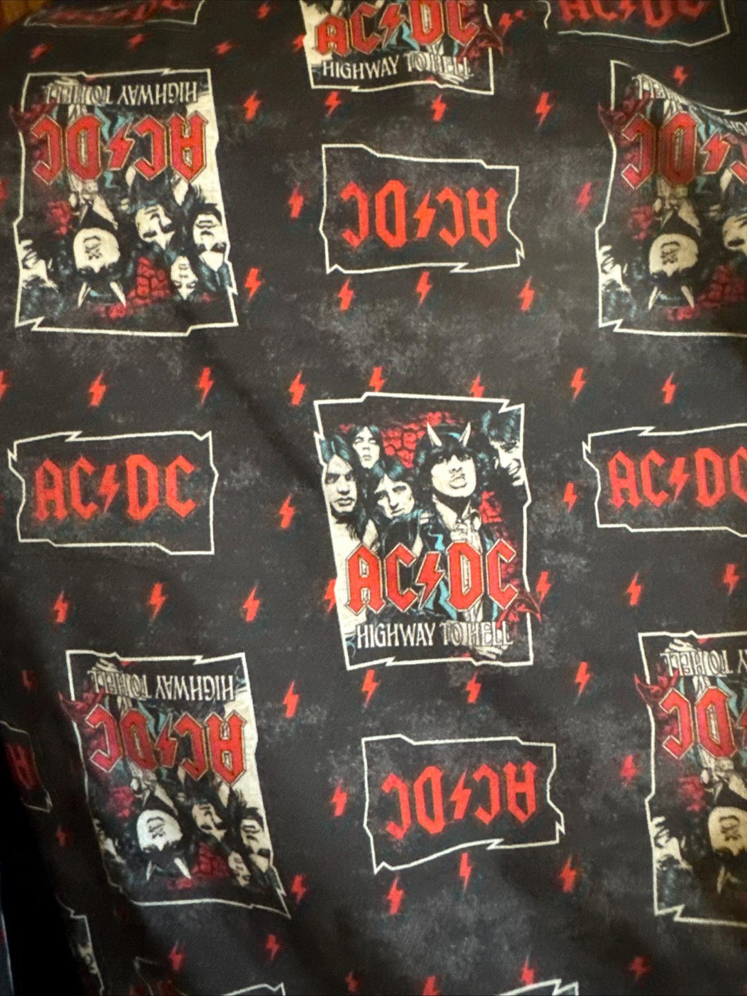 AC/DC Highway to Hell Fabric: 100% Cotton Rock Band Material - Etsy