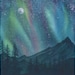 Northern Lights Painting Night Sky Original Art 10 X - Etsy