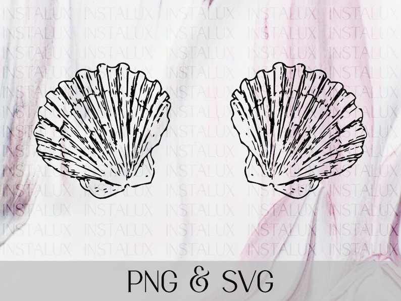 Sea Shells Bra SVG, Seashell SVG, Clam SVG, Cut File, Sublimation - Etsy