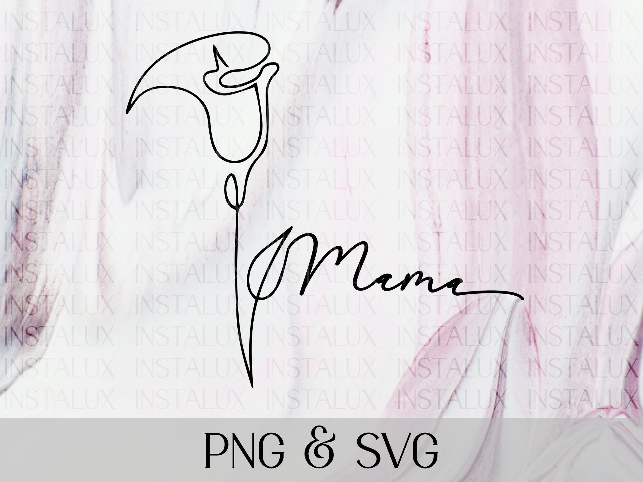 Mama Flower SVG Floral Mom PNG Mom's Shirt Mother's - Etsy