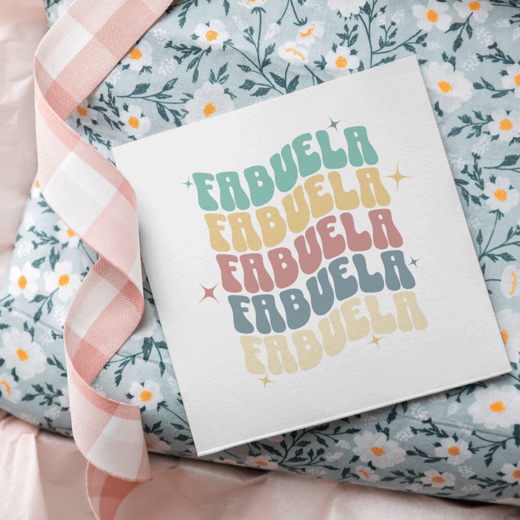 Fabuela PNG, the Fabulous Abuela, Spanish Grandmother, Mothers Day Tee ...