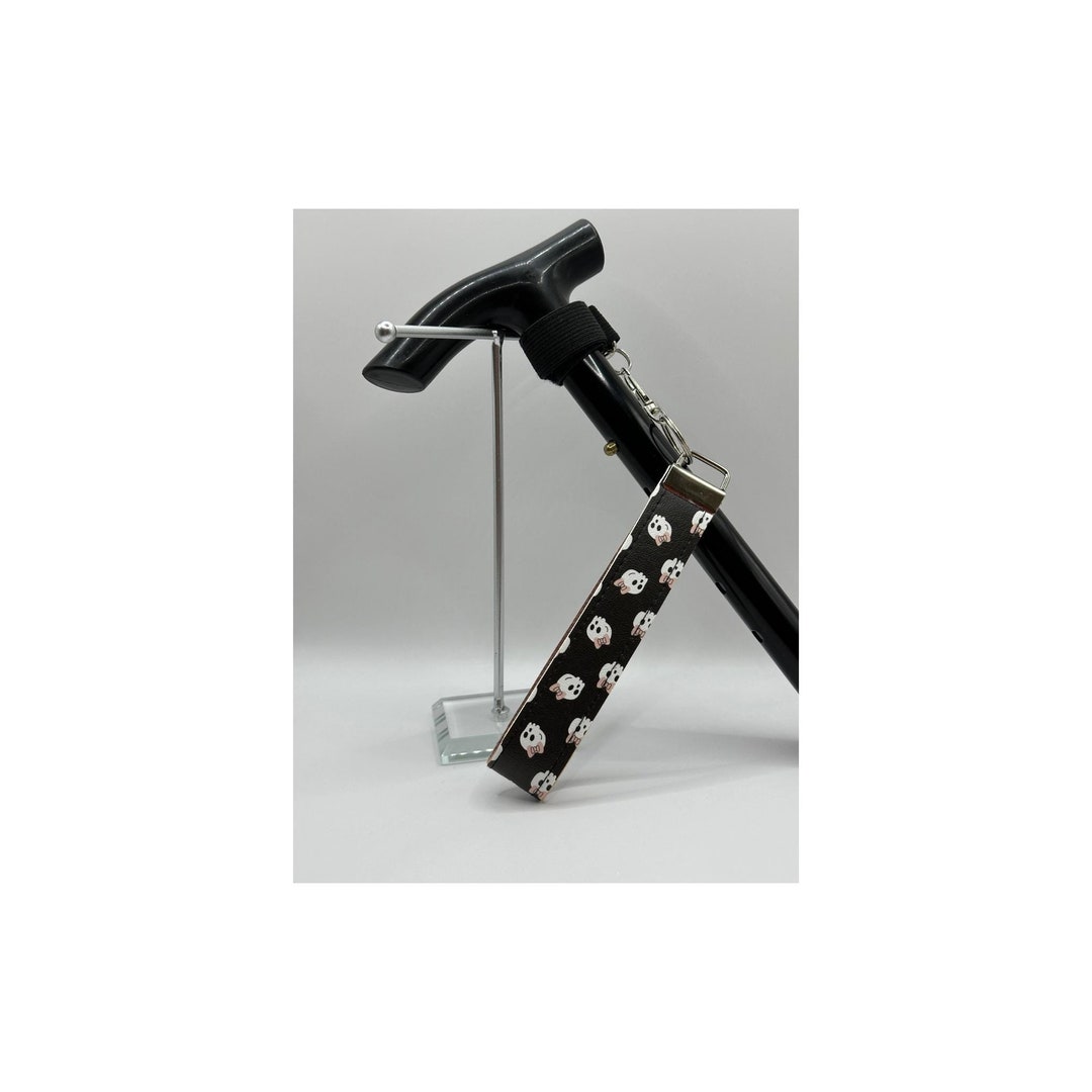 Skulls and Bows Walking Stick Strap,wristlet for Cane Mobility or ...