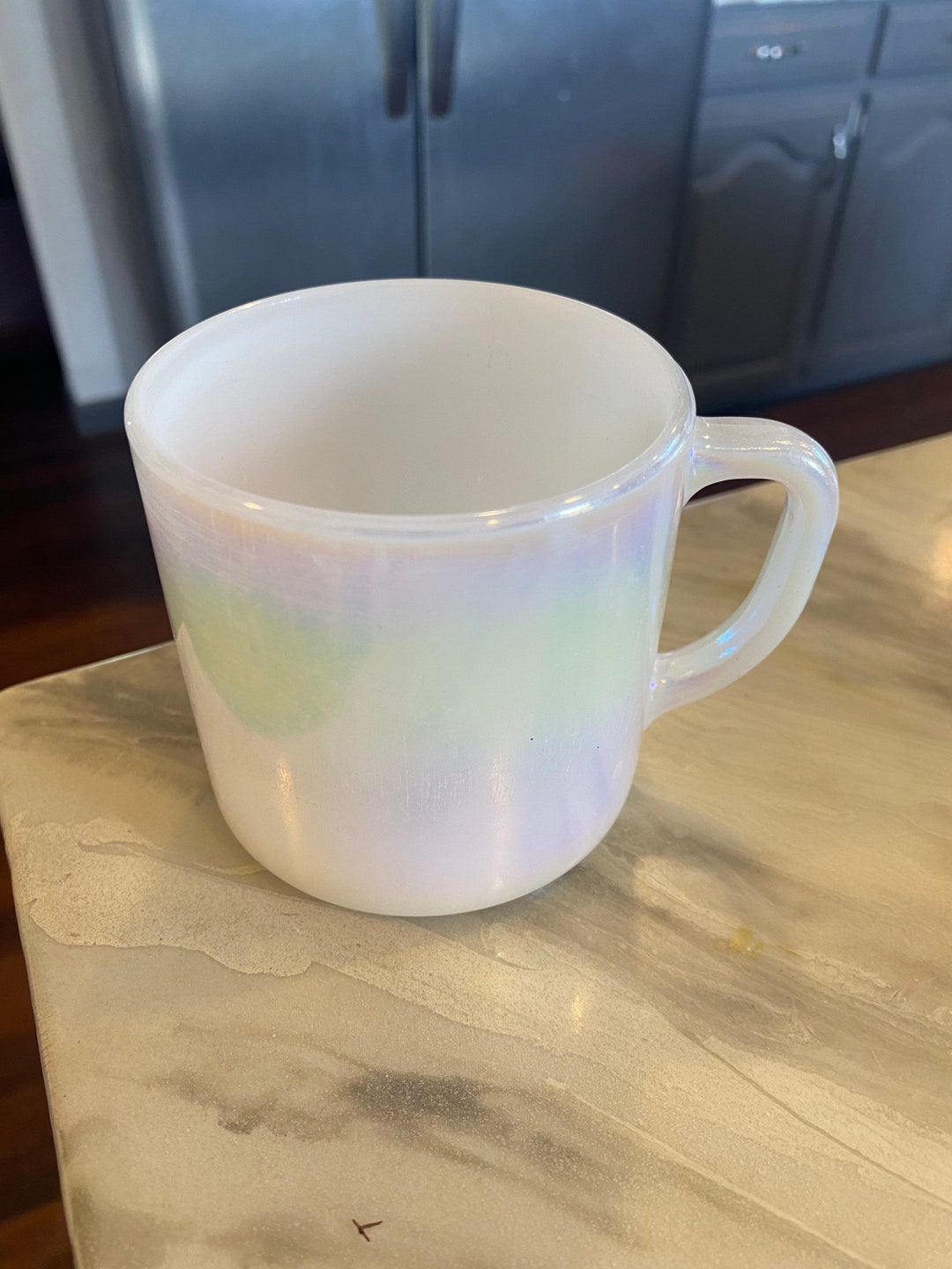 Vintage Federal Glass Iridescent Glass Coffee Mug-great Addition to Any ...