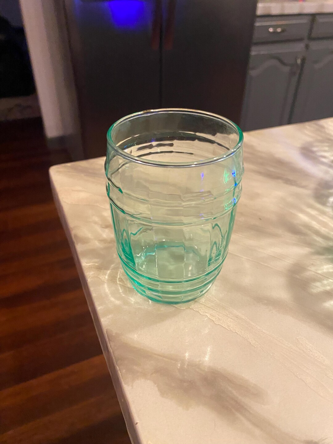 Vintage Green Uranium Glass Barrel Mug Glass-great Collectible for Any ...