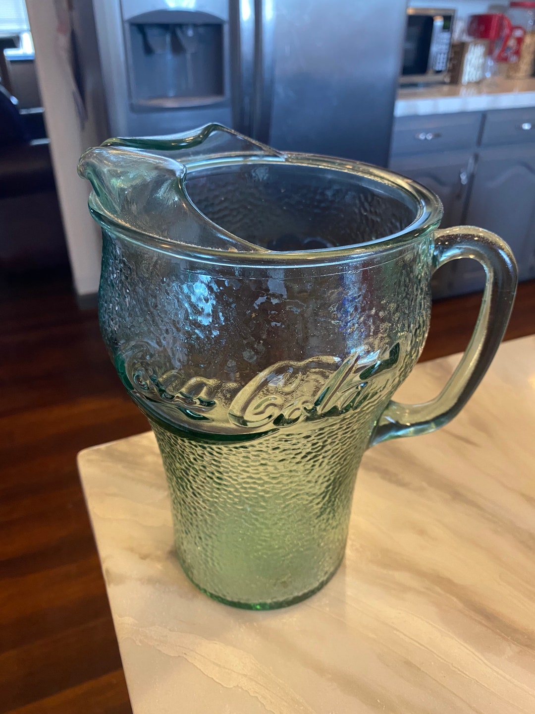 Vintage Coca Cola Pebble Glass Pitcher-great Collectible for Any ...
