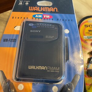 Vintage Sony Walkman Plus Sony Walkman Earbuds-both New in Package ...