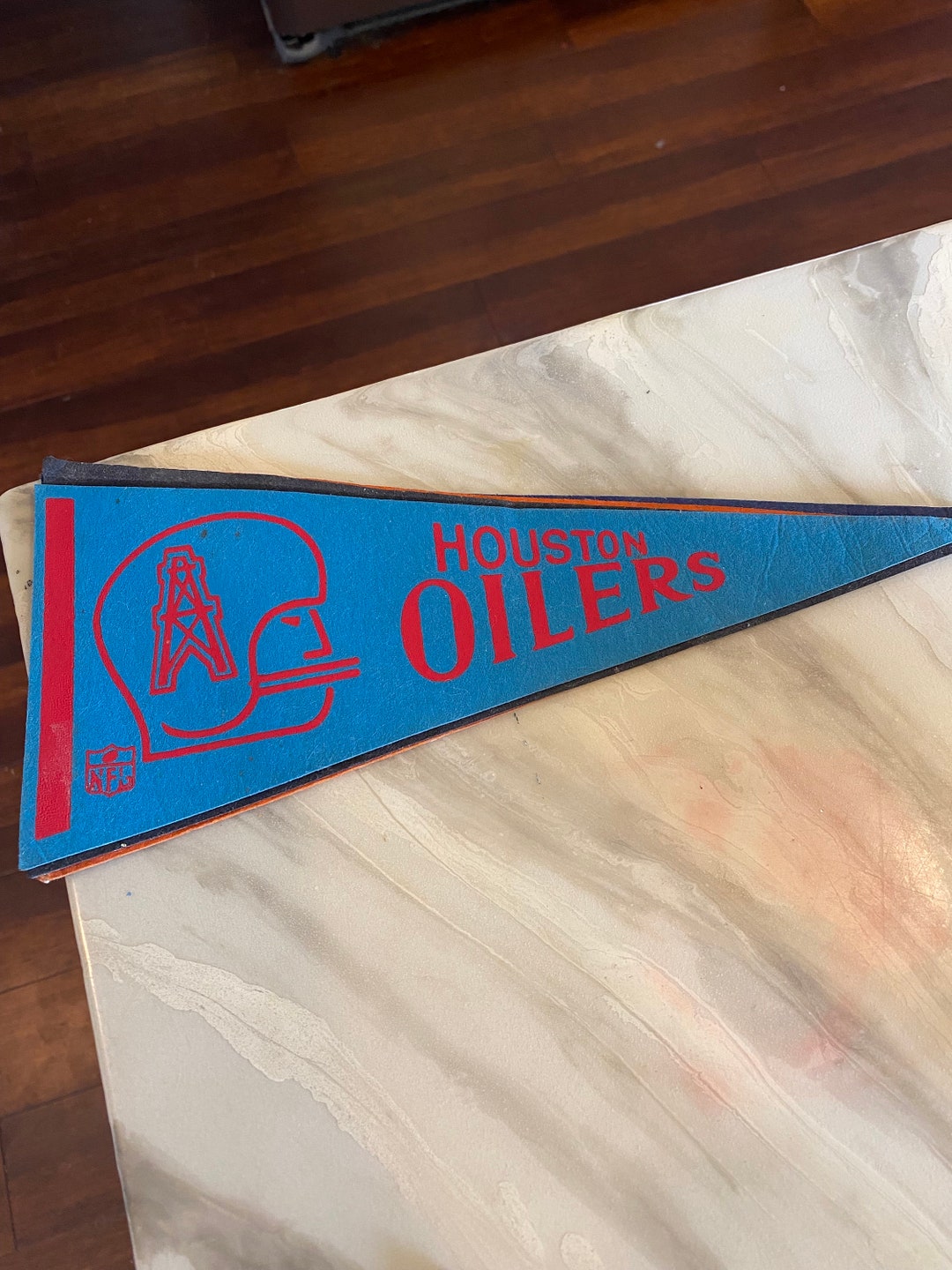 Vintage NFL Houston Oilers Felt Wall Pennant-great Collectible for Any ...