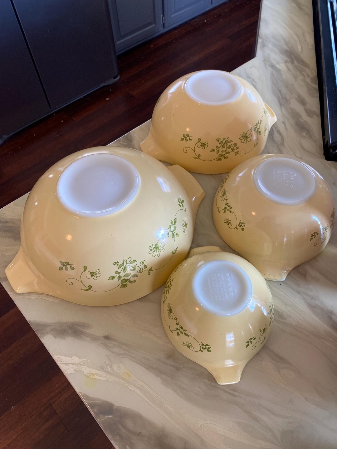 Vintage Pyrex Shenandoah Complete Set of 4 Cinderella Nesting Mixing ...