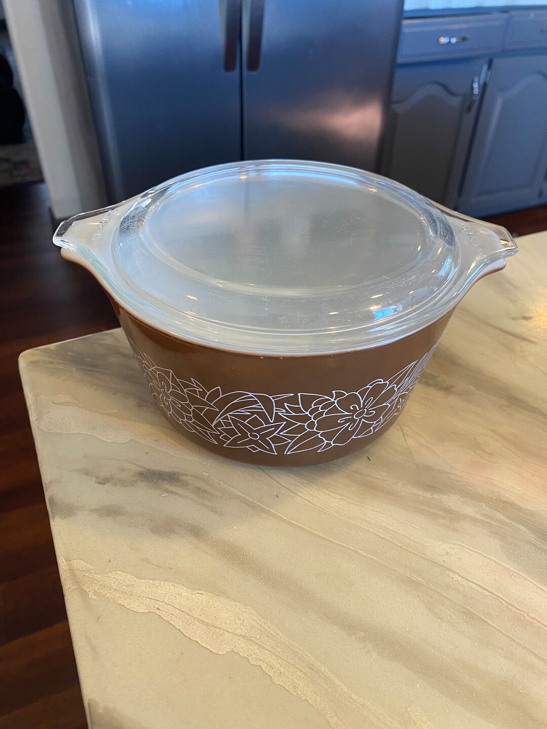 Vintage Pyrex Woodland 1 Quart Casserole Dish With Lid-wonderful ...
