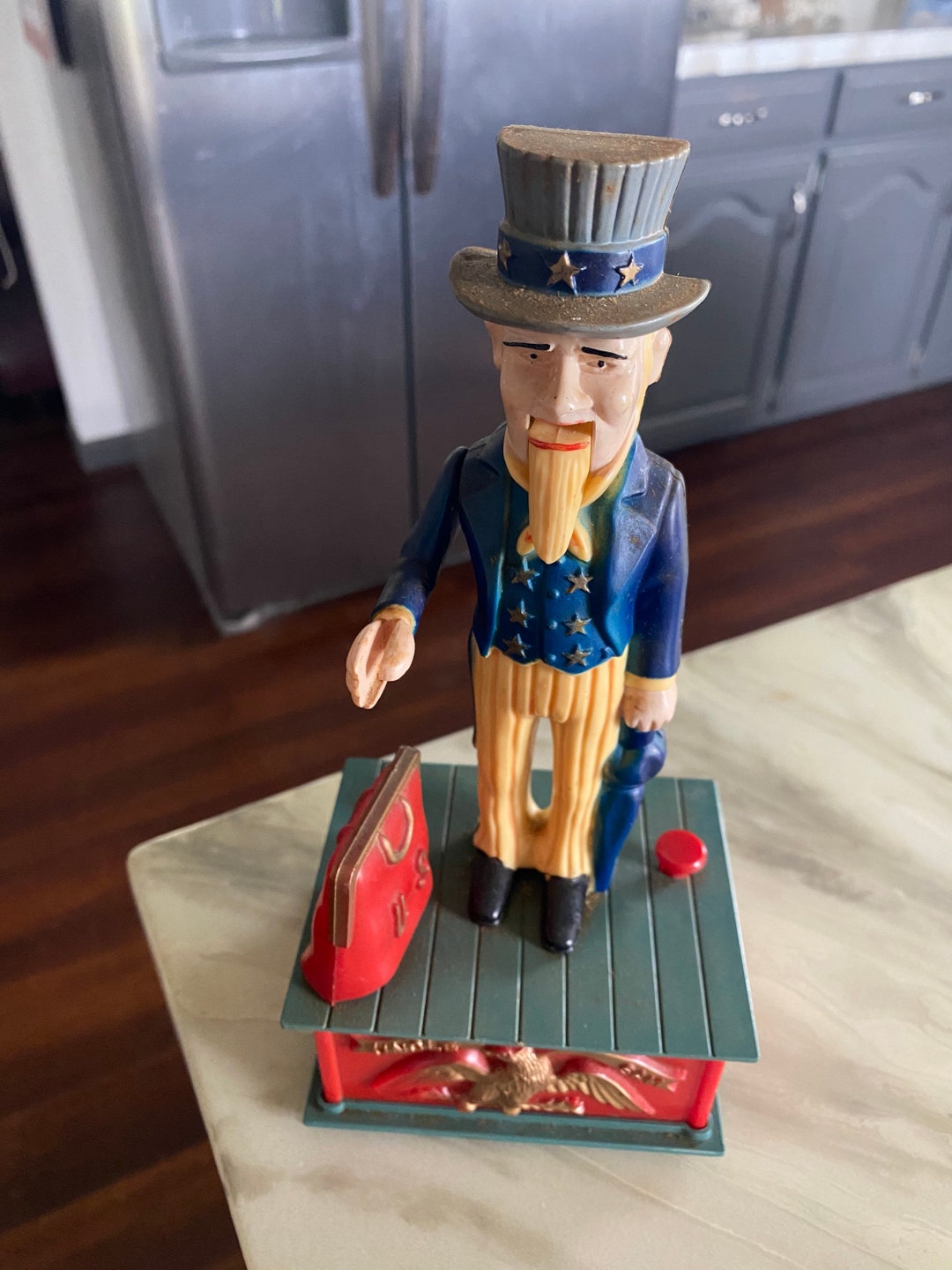 Vintage Uncle Sam Plastic Coin Bank-excellent - Etsy