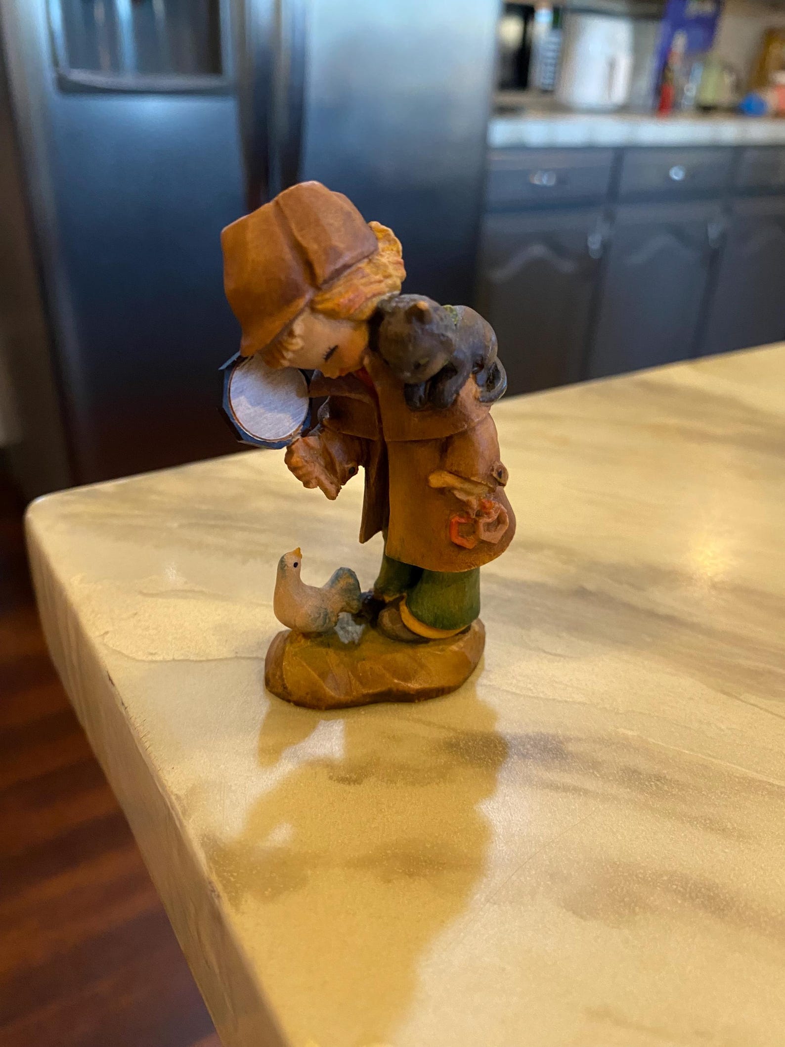 Vintage Anri Italy Hand Carved Wooden Miniature Figurines Statue ...