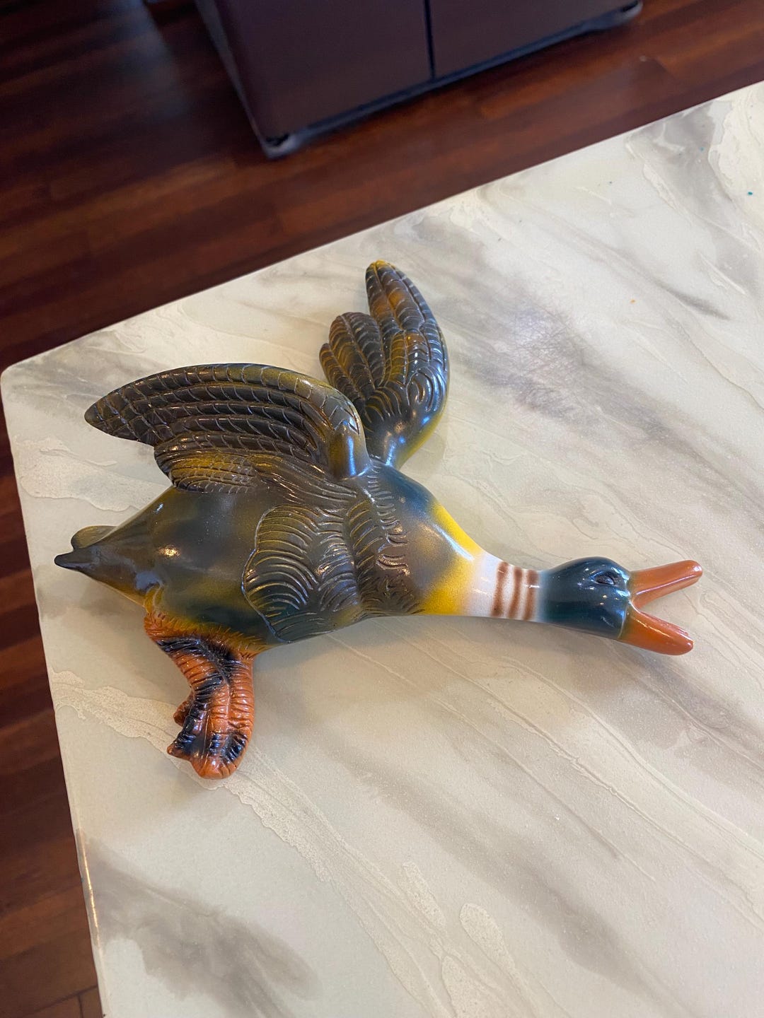 Mallard Duck Chalkware Wall Hanging - Etsy