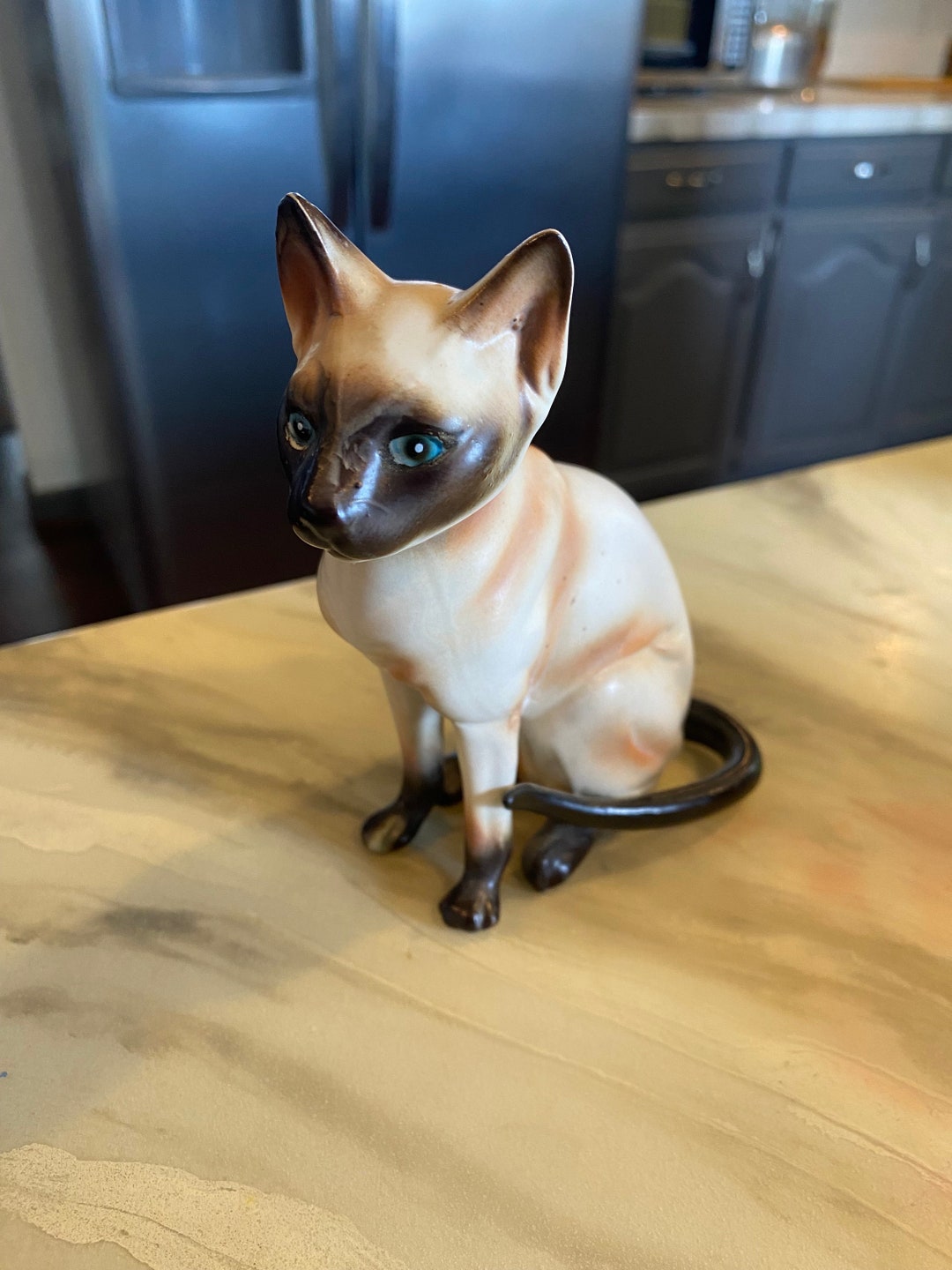 Vintage Lefton Large Siamese Cat Figurine-excellent Condition-perfect ...