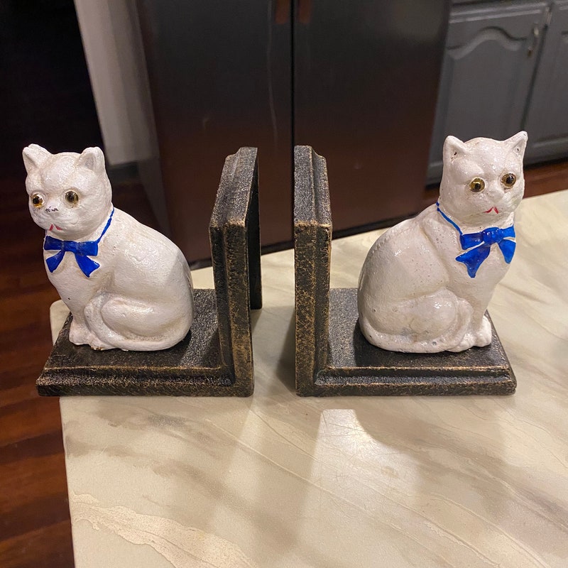 Cat Bookends - Etsy
