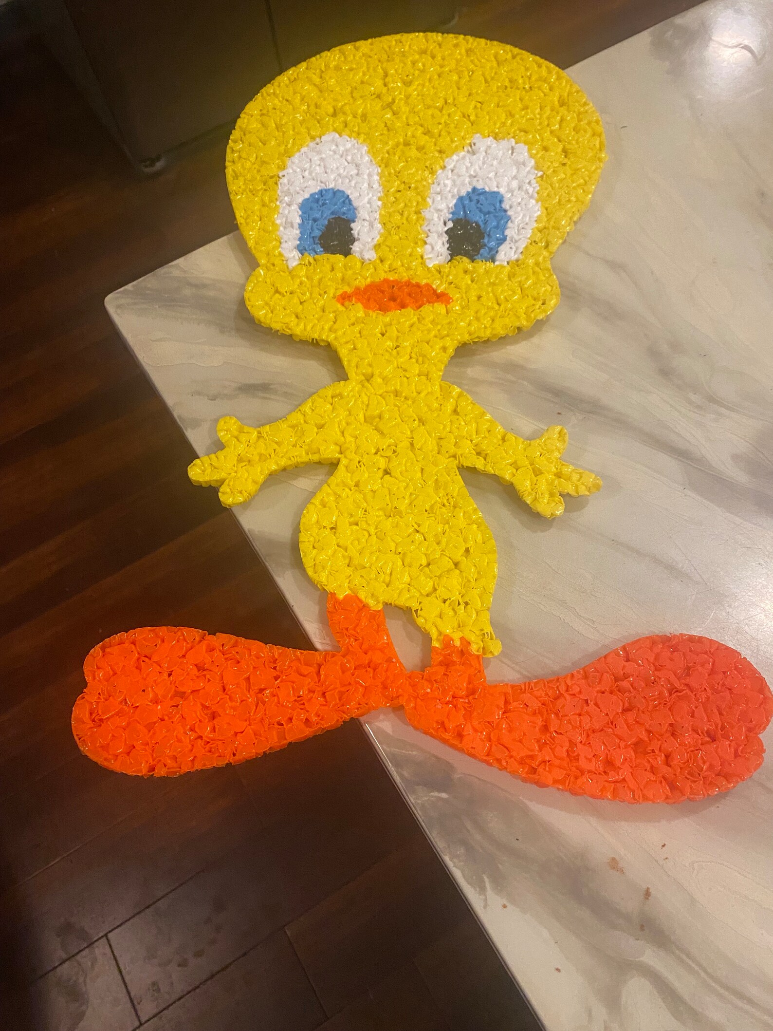 Vintage Tweety Bird Melted Plastic Popcorn Wall Decoration-great ...