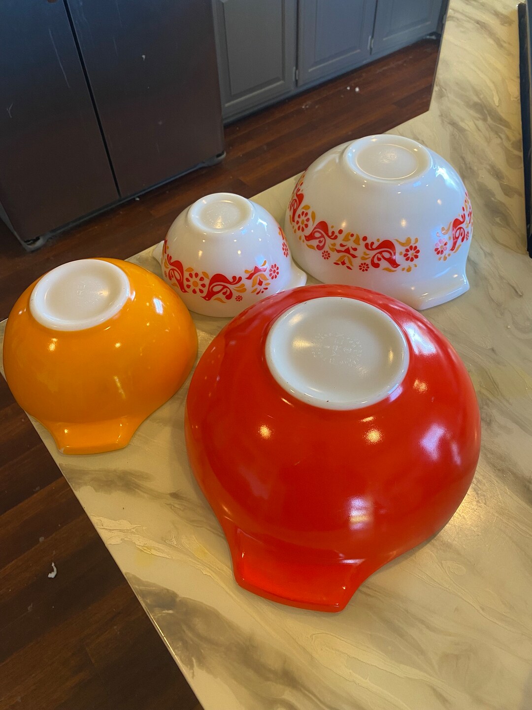 Vintage Pyrex Friendship Complete Set of 4 Cinderella Nesting Mixing ...