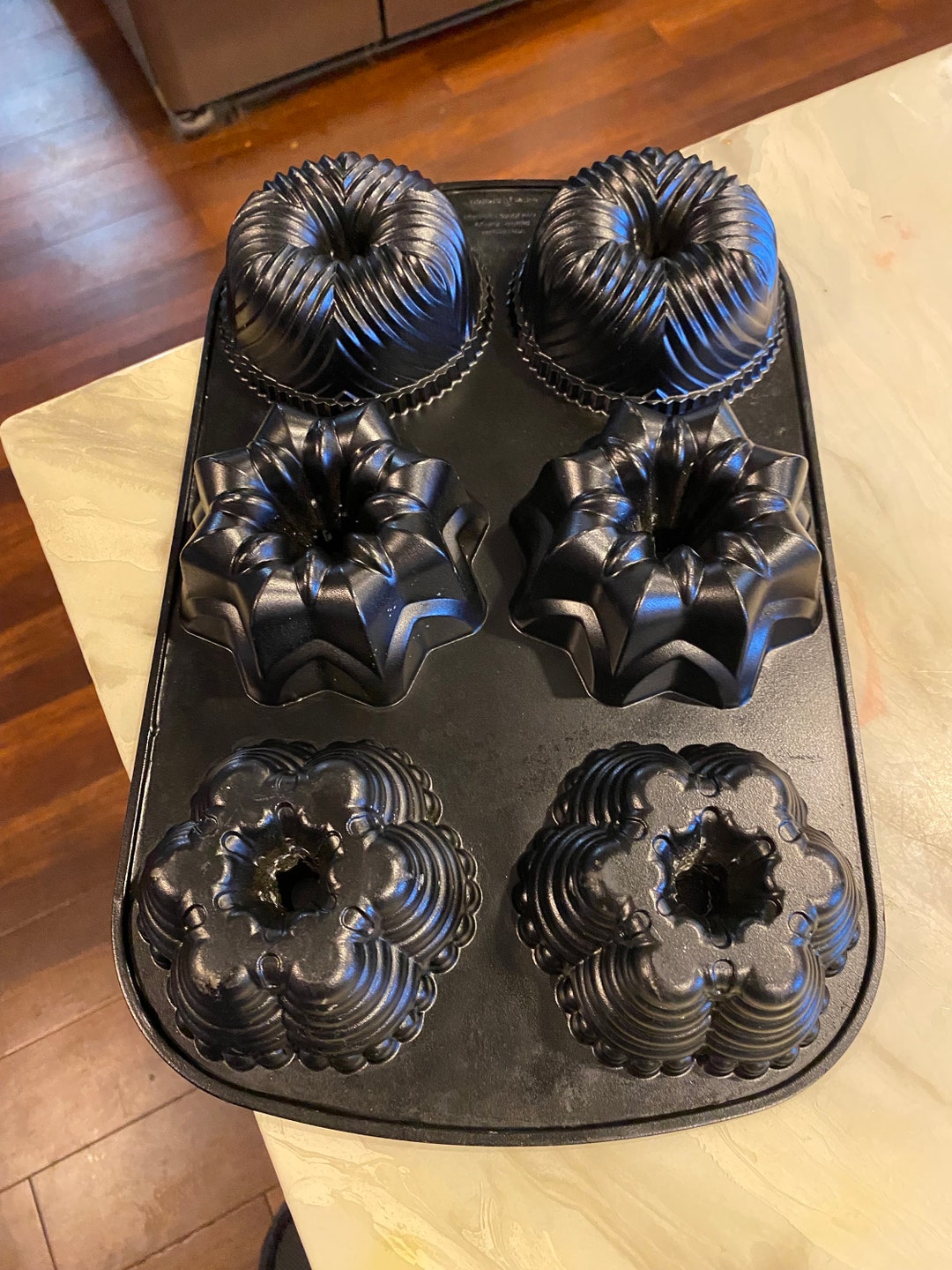 Vintage Nordic Ware Cast Aluminum Multi Mini Bundt Muffin Pan-great for ...