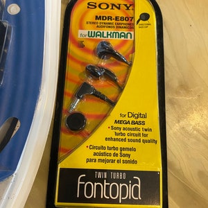 Vintage Sony Walkman Plus Sony Walkman Earbuds-both New in Package ...