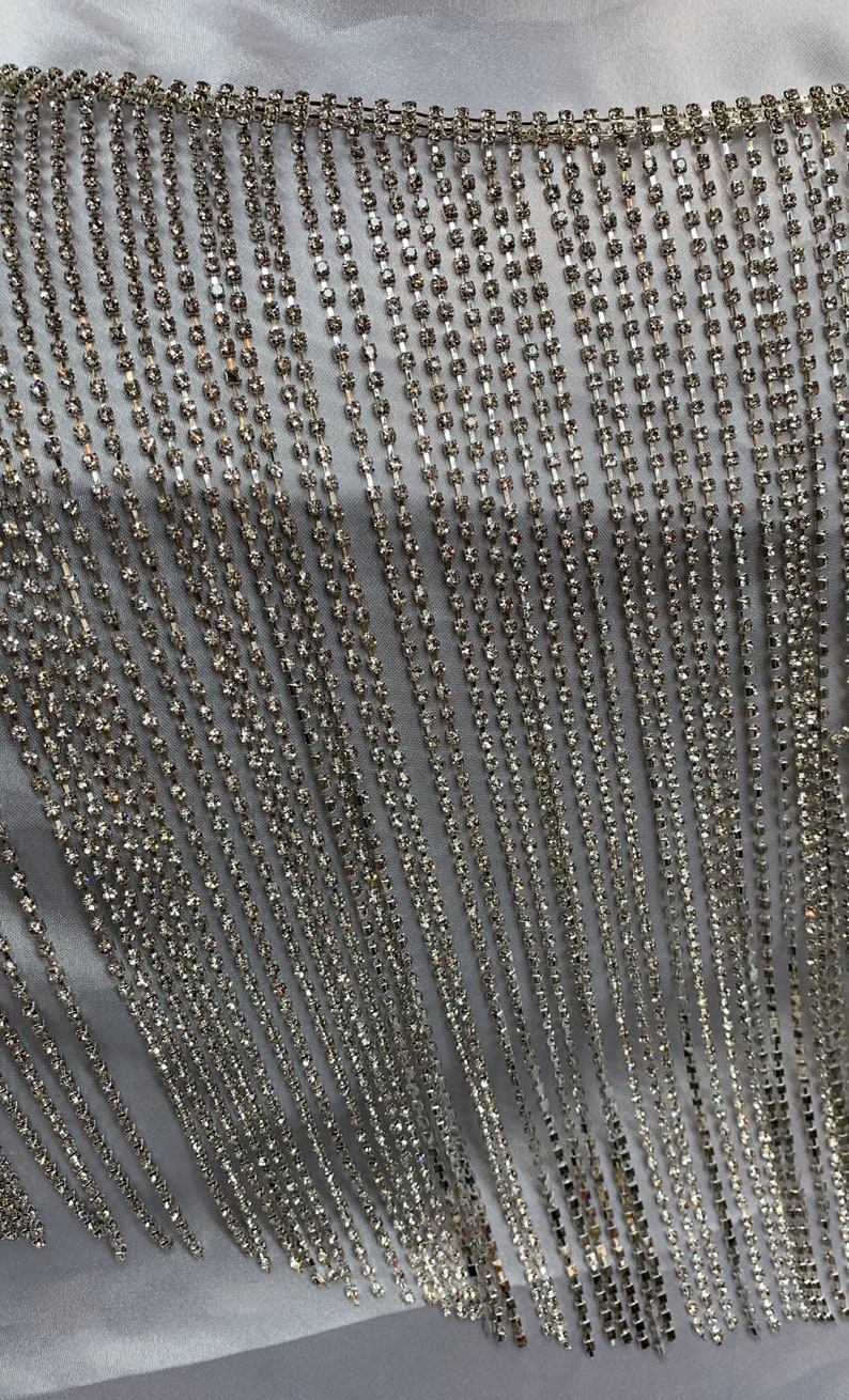 Rhinestone Fringe - Etsy