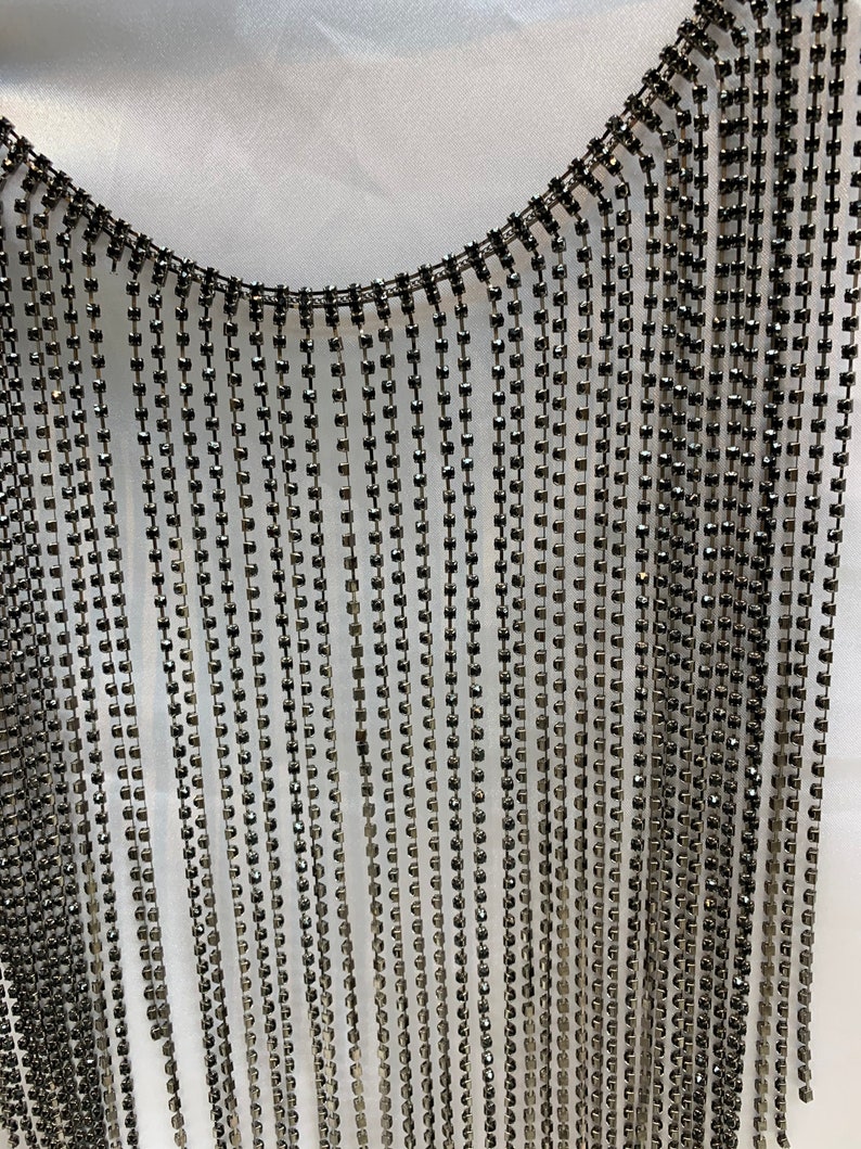 Rhinestone Fringe - Etsy