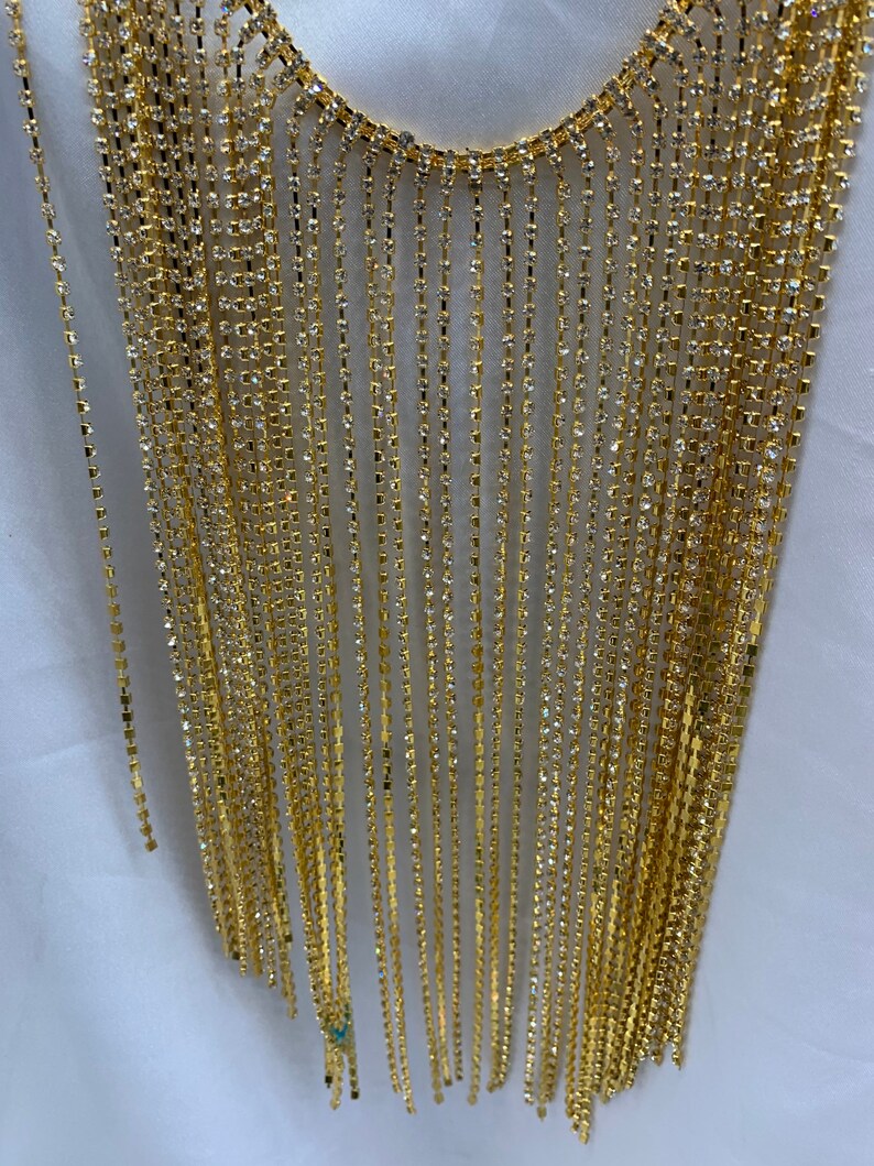 Rhinestone Fringe - Etsy
