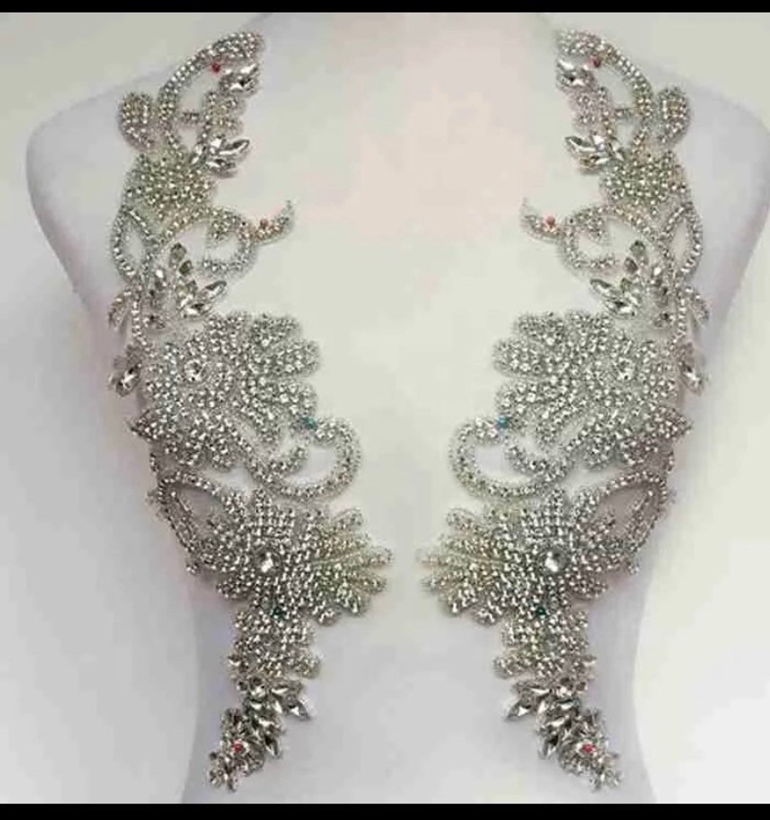 Rhinestone Appliques - Etsy