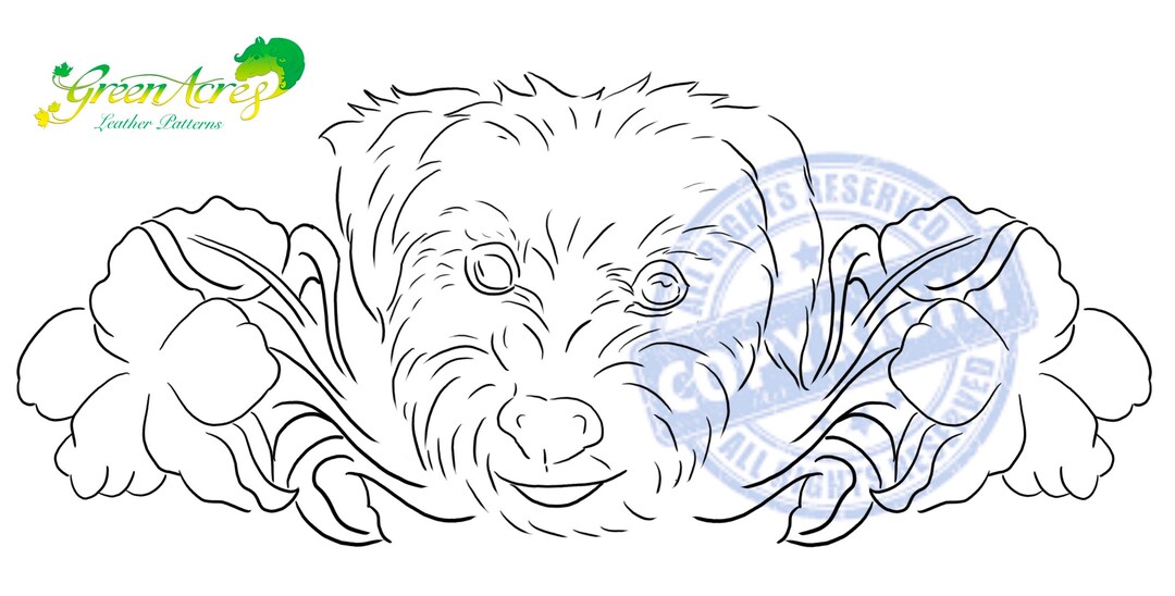 Dog Tooling Pattern - Etsy