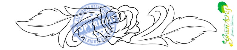 Rose Leather Tooling Pattern - Etsy