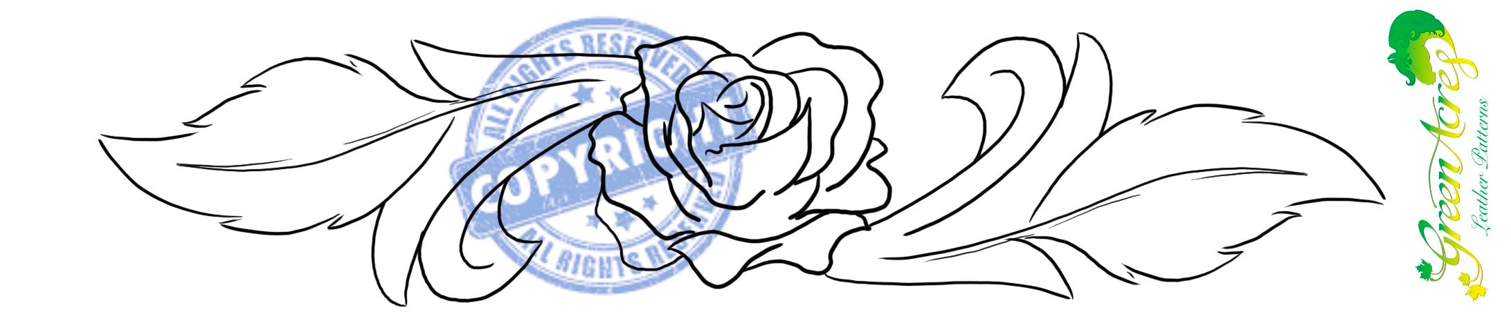 Rose Leather Tooling Pattern - Etsy