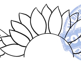 Leather Tooling Sunflower Daisy Floral Vines DIY Tracing Design Pattern ...