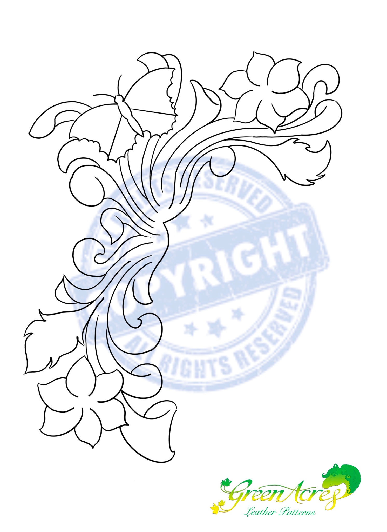 Leather Tooling Pattern - Etsy